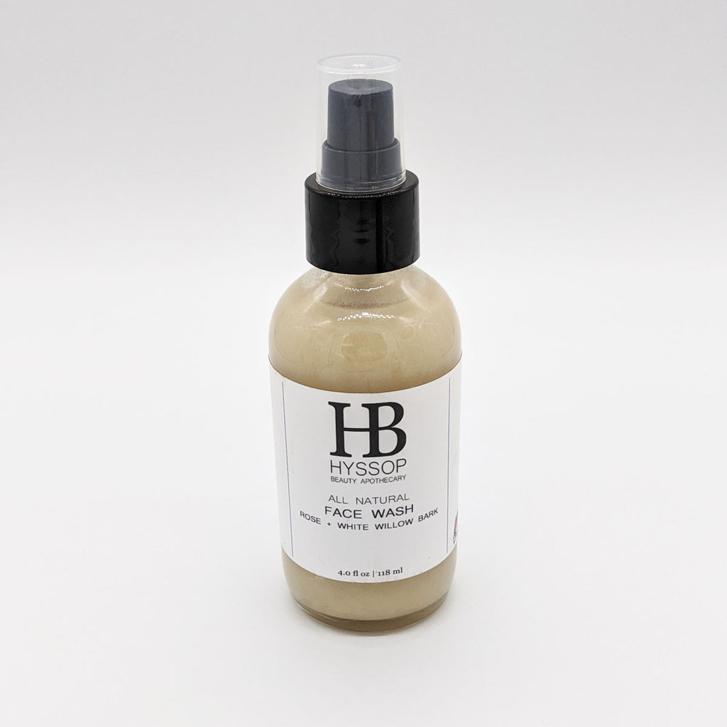 Rose + White Willow Bark Face Wash | Hyssop Beauty Apothecary – Hyssop ...